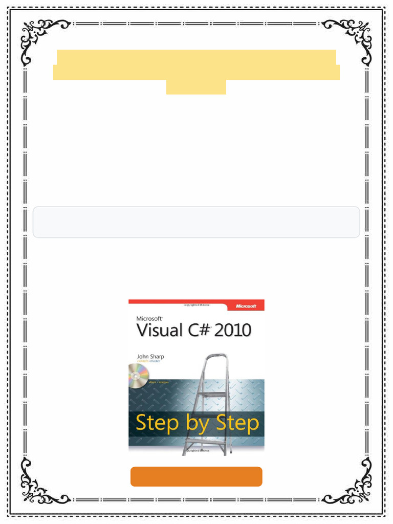 Microsoft Visual C 2010 Step by Step 1st Edition John Sharp ebook on ...