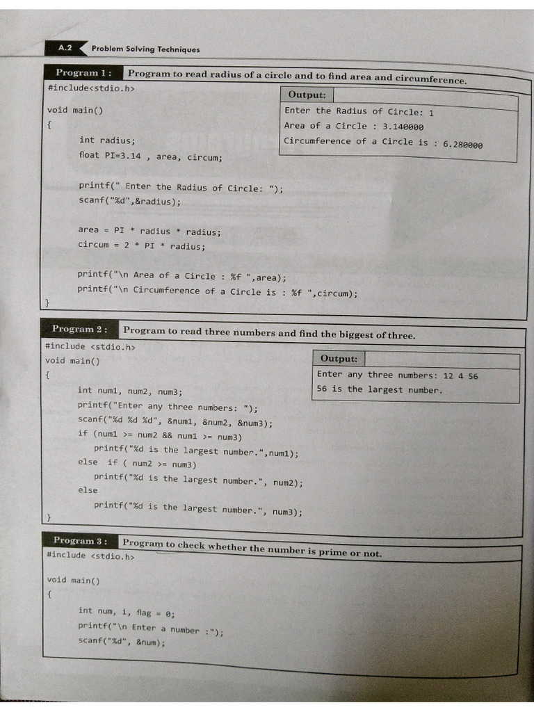 Lab Programs (BCA) | PDF
