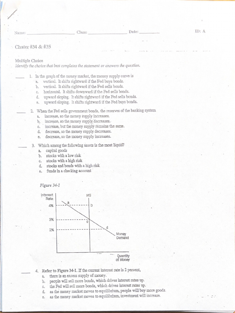 Chapter 34-35 Practice Test | PDF