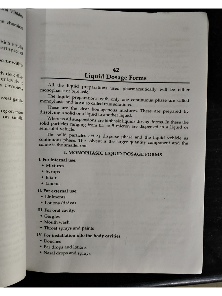 Liquid Dosage Form | PDF