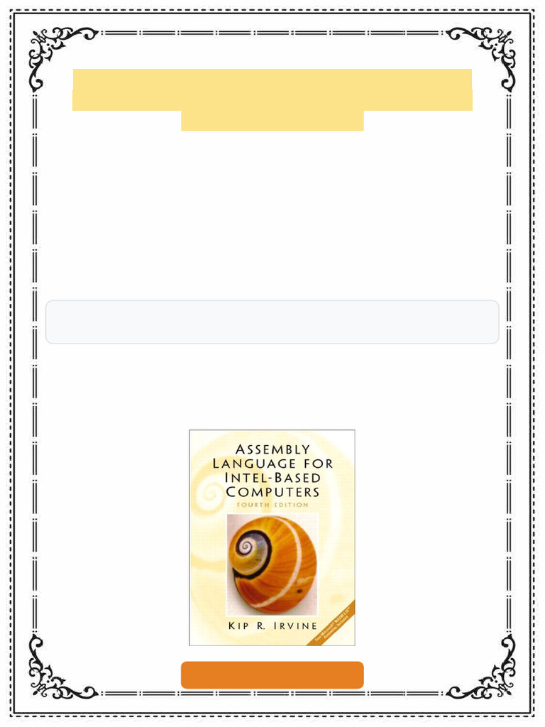 Assembly Language for Intel based Computers 4th Edition Kip R. Irvine ...