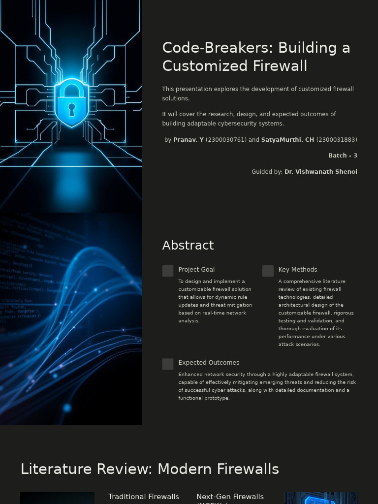 Customizable Firewall Development Guide | PDF | Computer Security ...