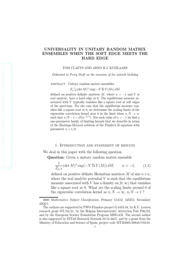 0701003v2 | PDF | Matrix (Mathematics) | Mathematics