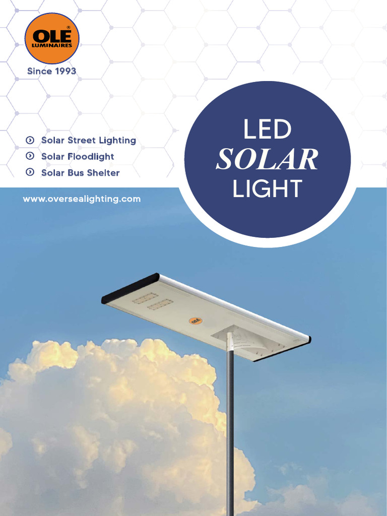 OLE Solar LED Light | PDF | Solar Power | Photovoltaics