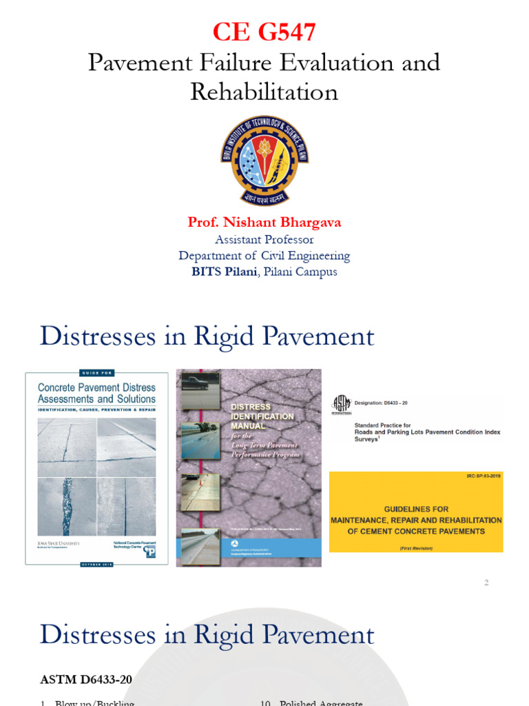 2. Distresses_Rigid Pavement | PDF | Concrete | Road