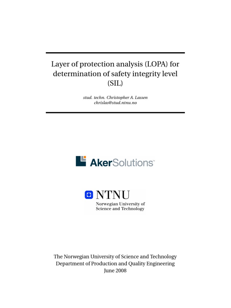 LOPA | PDF | Risk | Prevention