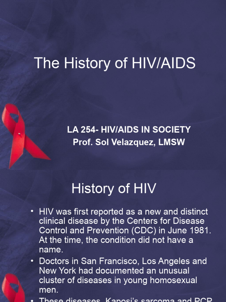 The History of Hiv | PDF | Hiv/Aids | Hiv