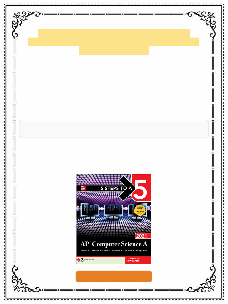 5 Steps to a 5: AP Computer Science A 2021 Dean R. Johnson ebook chapter rich content | PDF ...