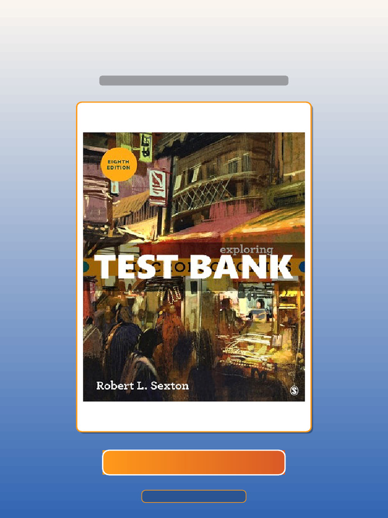Test Bank of Exploring Macroeconomics 8th Edition Sexton eBook and ...