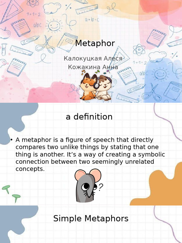 Understanding Metaphors: Types & Examples | PDF