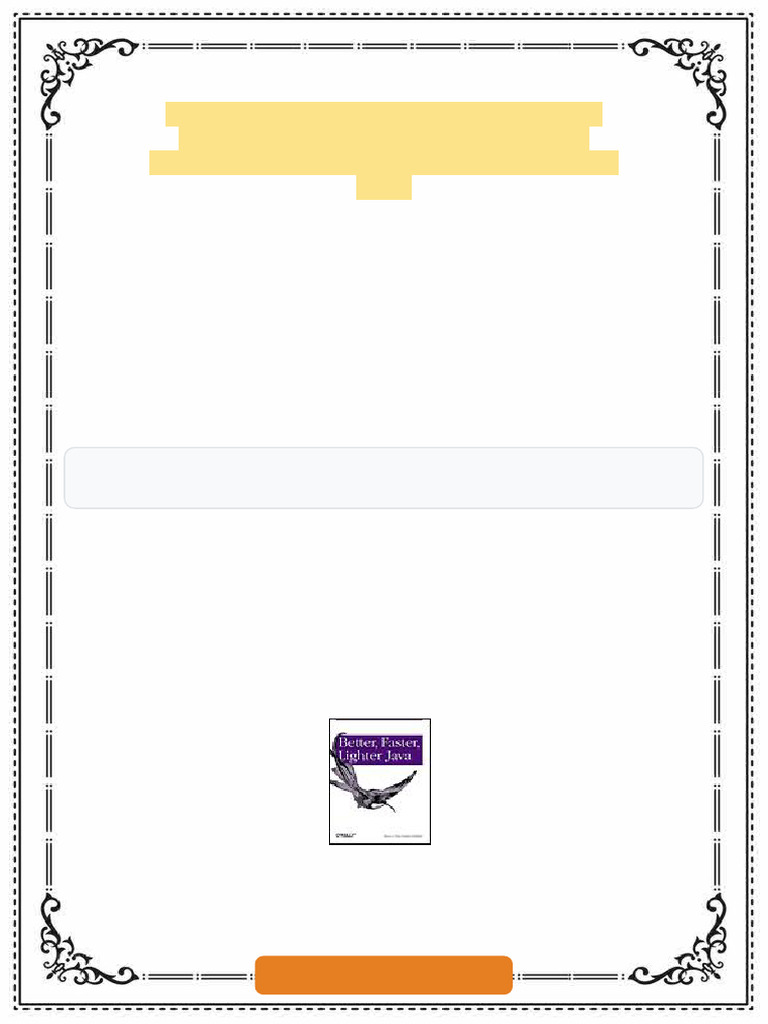 Better Faster Lighter Java 1st Edition by Bruce Tate, Justin Gehtland ...