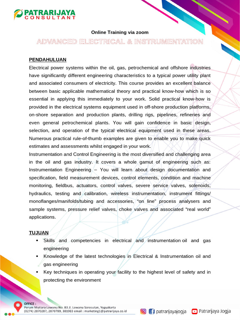 Advanced Electrical & Instrumentation 6-7 Jan | PDF | Instrumentation ...