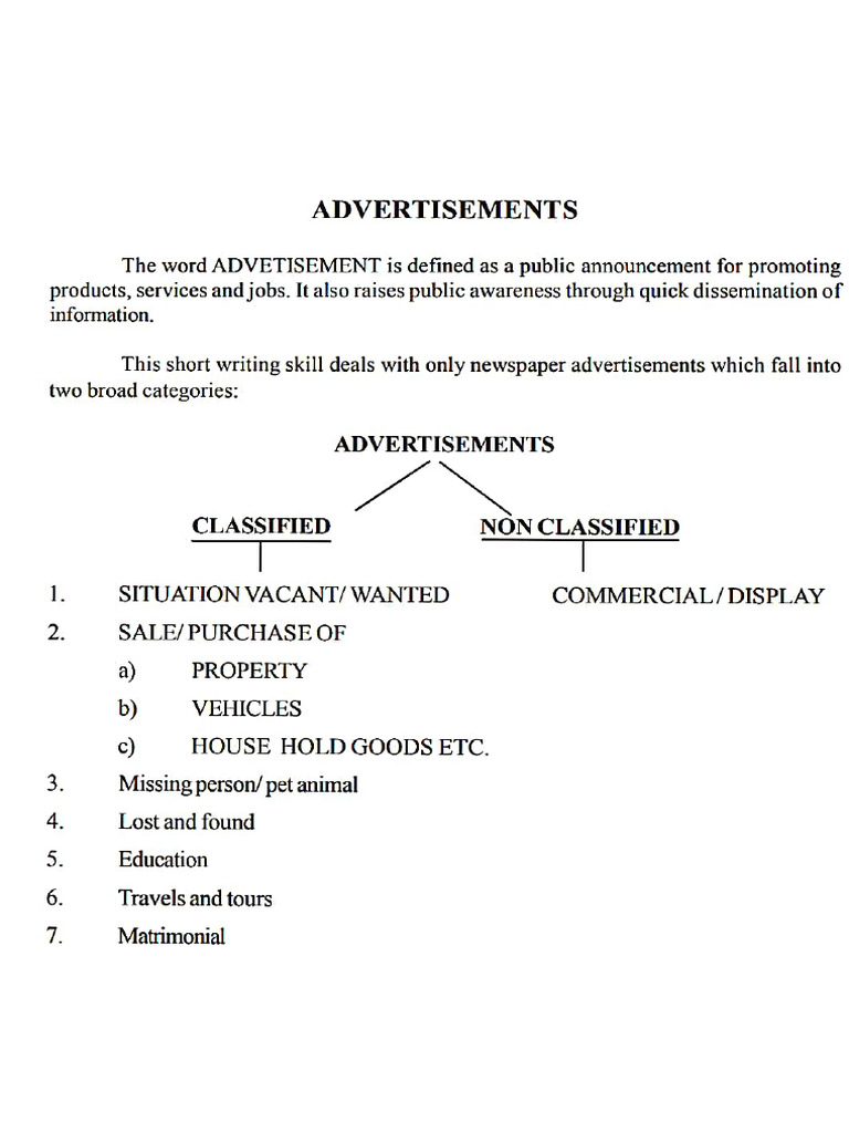 Advertisement | PDF
