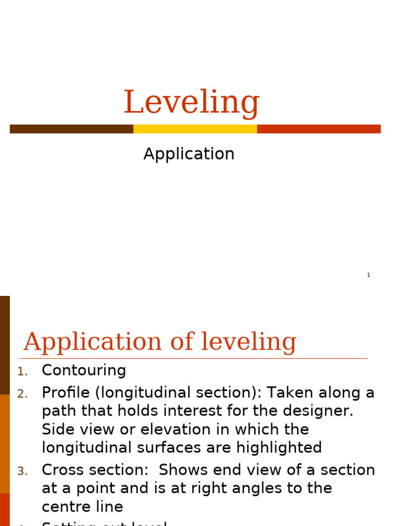 Lecture 6 - Levelling Applications Part 4 | PDF | Contour Line | Topography