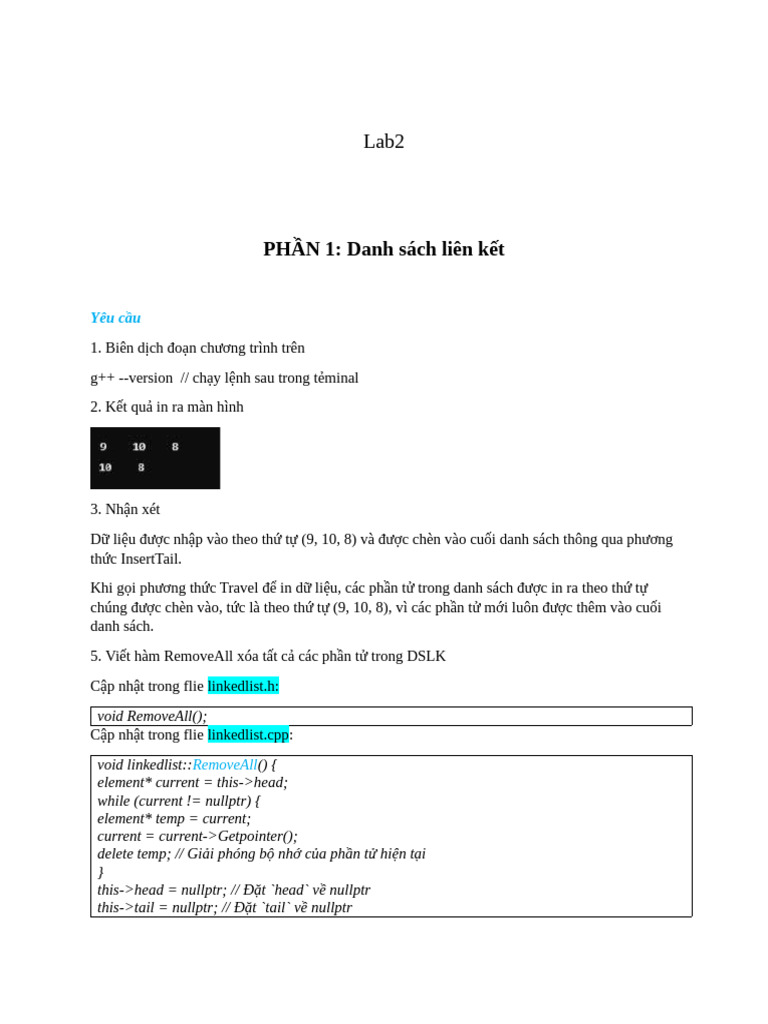 Tran Le Thi Phuong Thao - KM2301B - Lab2 | PDF