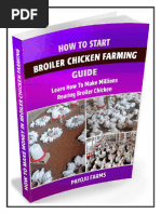 Broiler Management Guide for Farmers | PDF | Broiler | Poultry Farming