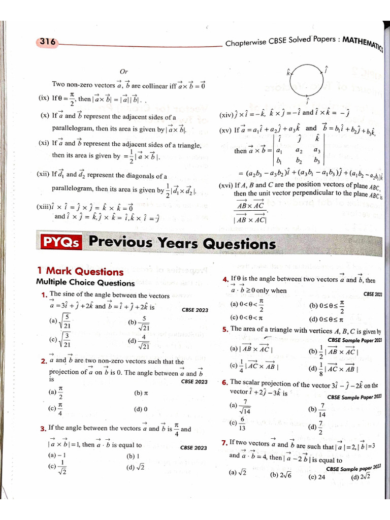 Vector Algebra | PDF
