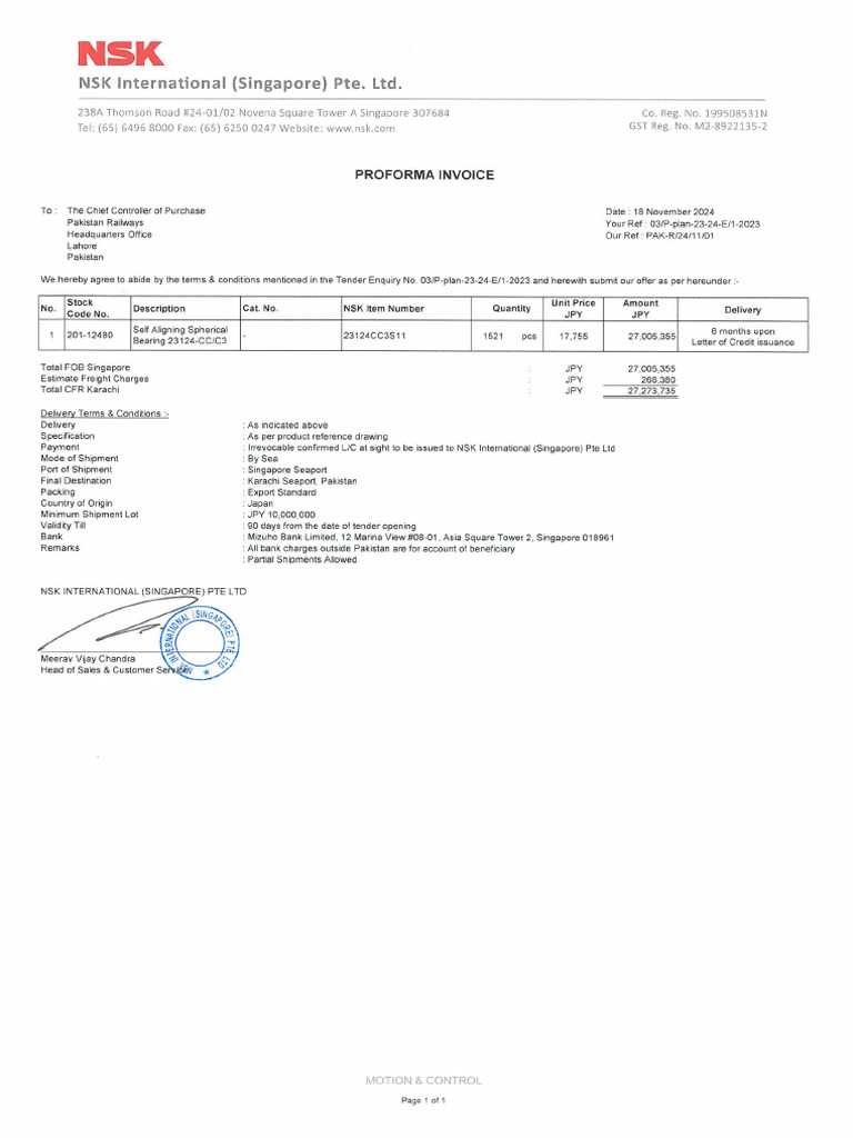 23124 Spheriacal Roller Bearing f | PDF