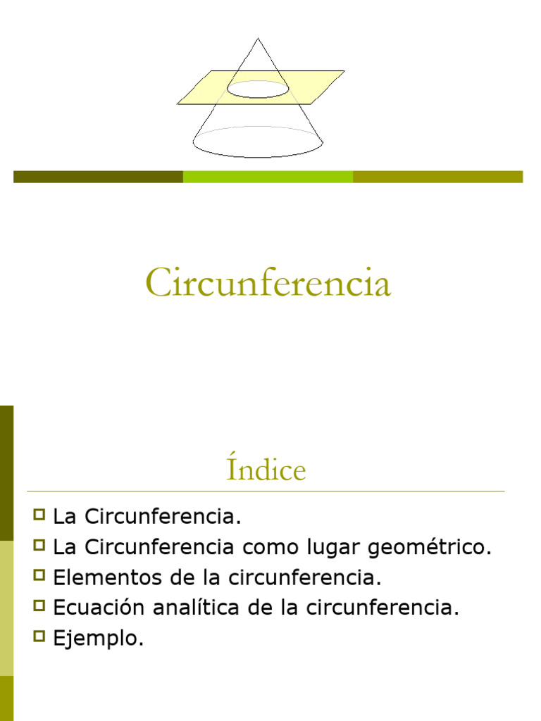Elementos y Ecuación de la Circunferencia | PDF | Matemáticas ...