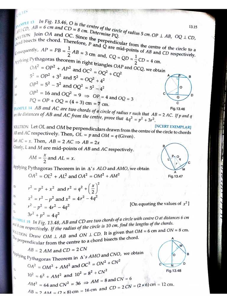 Circle Class 9 | PDF