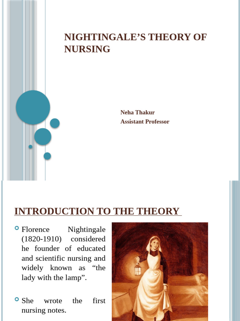 Nightingale's Nursing Theory Explained | PDF | Nursing | Theory