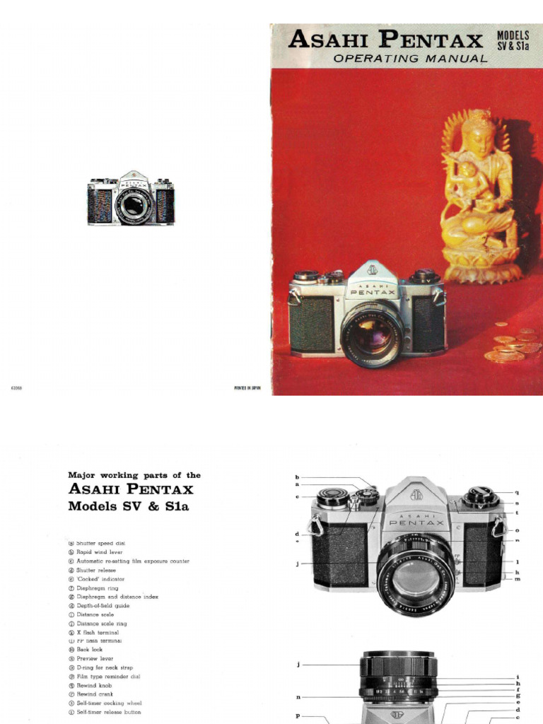 Asahi Pentax S1a manual | PDF