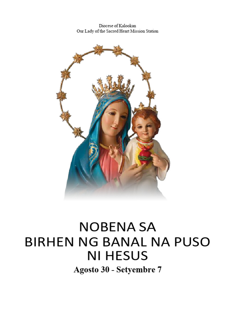 Nobena Sa Birhen NG Banal Na Puso Ni Hesus - 2024 | PDF