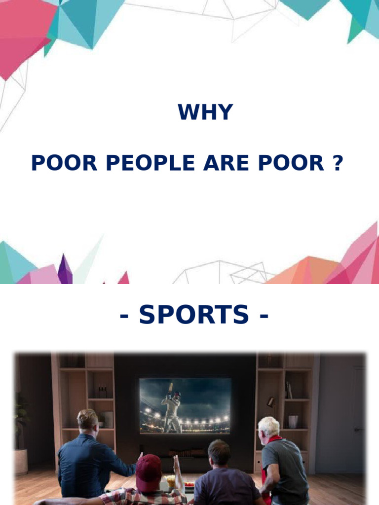 Why Poor People Are Poor New Slide | PDF