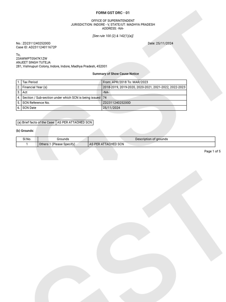 DRC-01 SCN ZD231124025200D 25 11 2024 | PDF | Sales | Public Administration