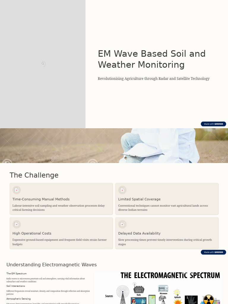 EM Wave Based Soil and Weather Monitoring | PDF | Soil | Earth Sciences