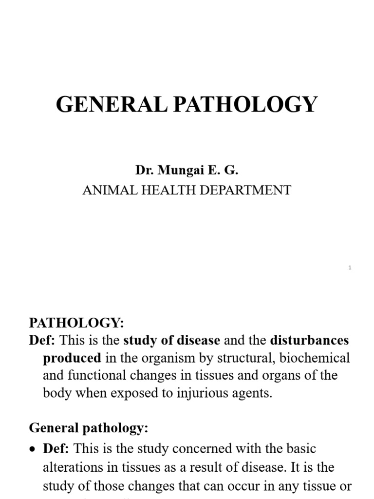 Introduction To Pathology | PDF | Pathology | Medicine