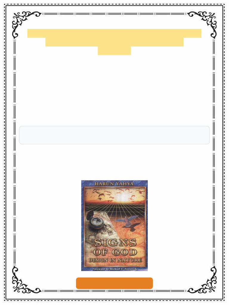 Signs of God Design in Nature 1st Edition Harun Yahya ebook full ...