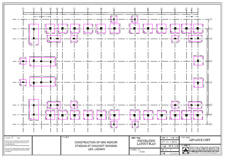 Foundation Layout Plan | PDF