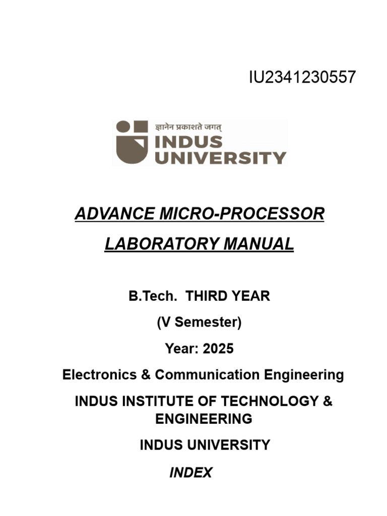 8085 Microprocessor Lab Manual | PDF | Binary Coded Decimal | Assembly ...