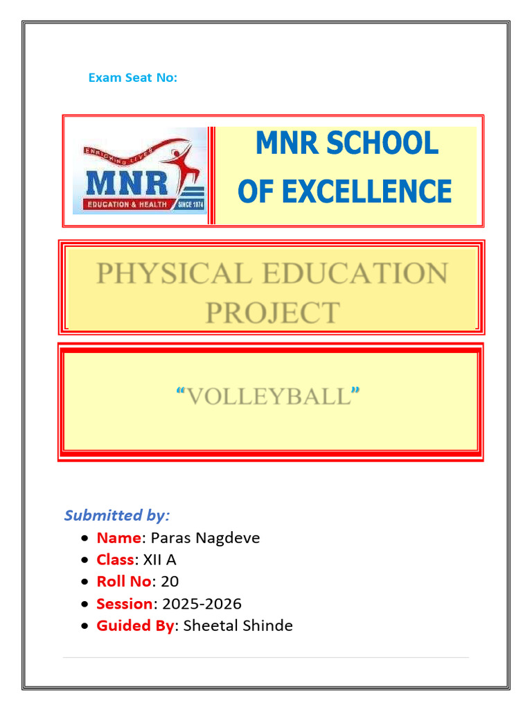 Volleyball Project for Physical Education | PDF | Volleyball | Sports