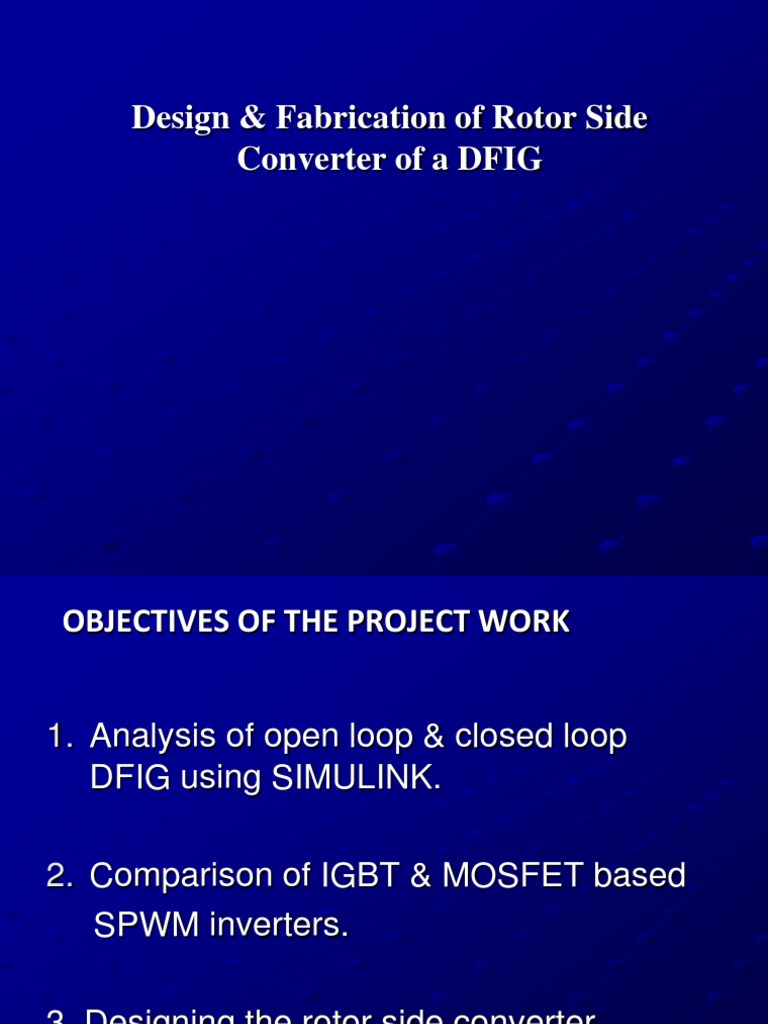 DFIG Rotor Side Converter Design Analysis | PDF | Wind Power | Power ...