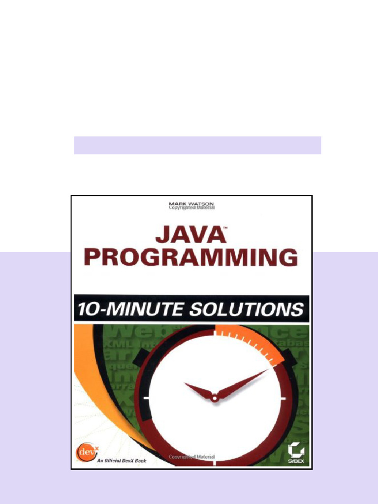 Java Programming 10 Minute Solutions 1st Edition Mark Watson available ...