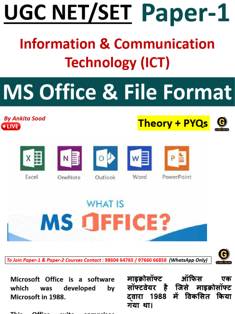 File Formats, MS Office | PDF
