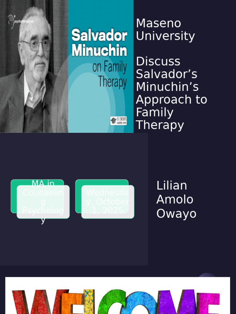 Salvador's Minuchin's Approach | PDF | Psychological Concepts ...