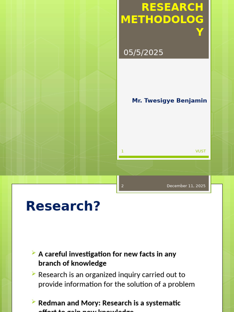 Introduction to Research Methodology | PDF | Quantitative Research ...