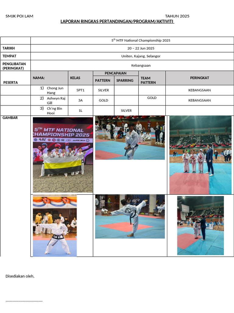 5TF MTF LAPORAN | PDF