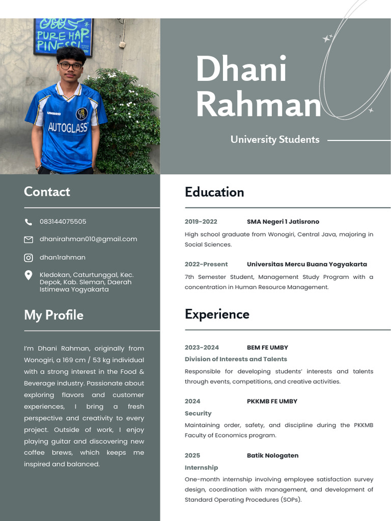CV Creative Dhani Rahman | PDF