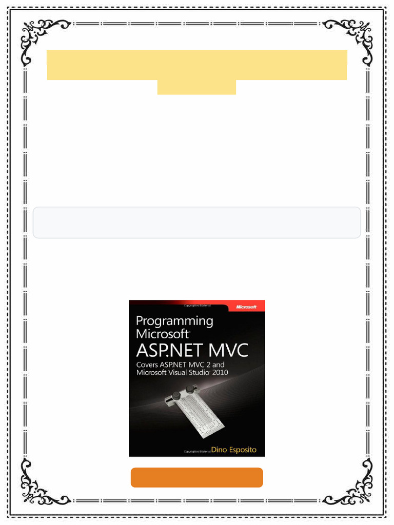 Programming Microsoft ASP NET MVC 1st Edition Dino Esposito ebook ...