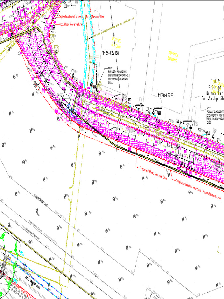 Dou Yee Building Advanex Building: Original Cadastral Boundary / Road ...