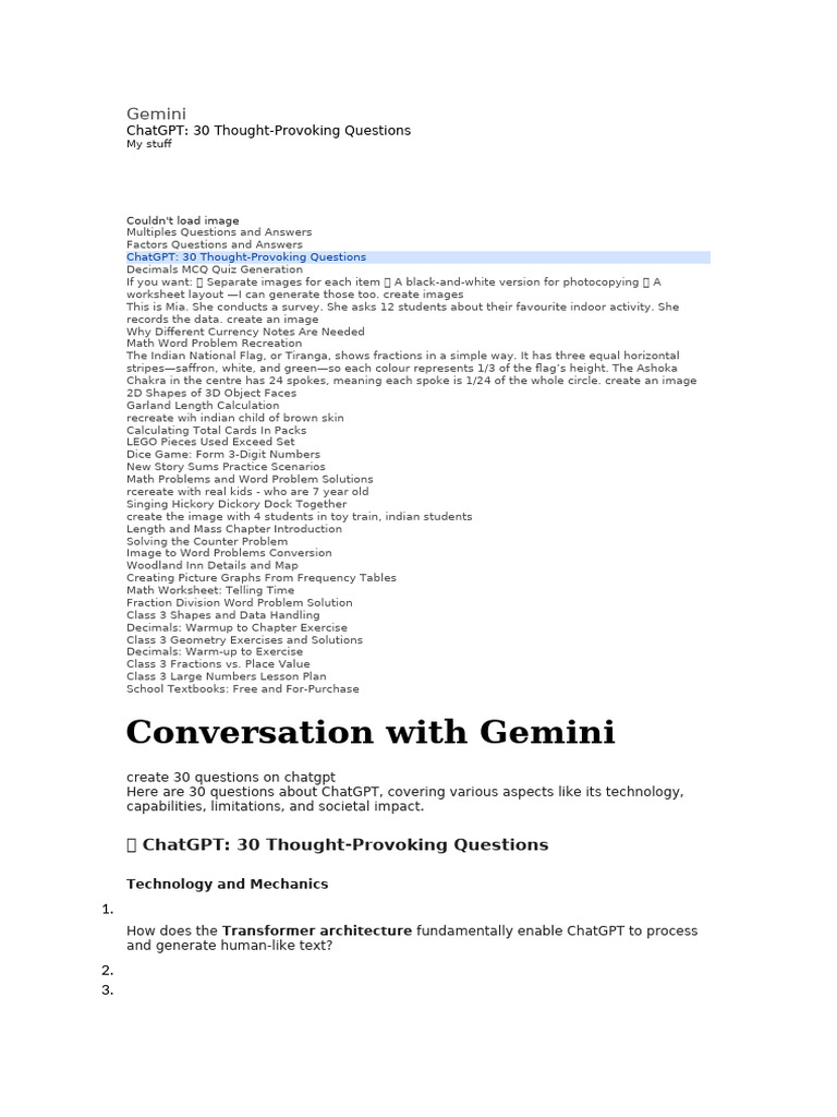 Questions on Chatgpt | PDF | Learning | Computing
