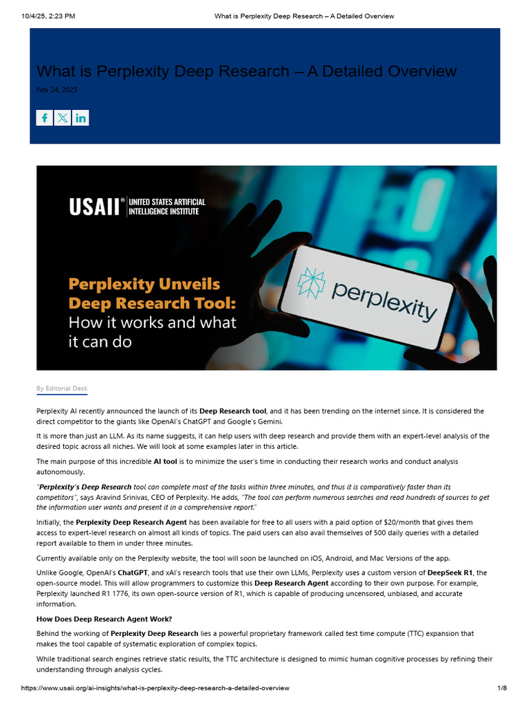 Perplexity Deep Research Overview | PDF | Learning | Cognitive Science