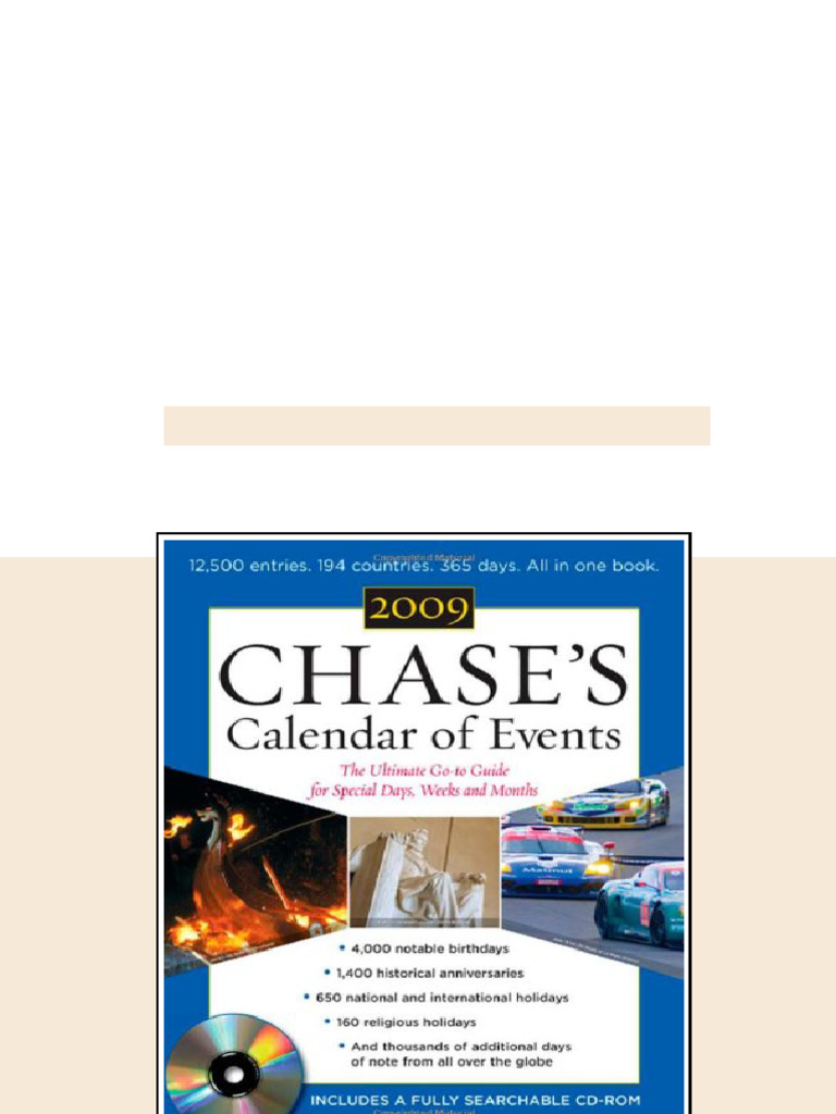 (Ebook) Chase's Calendar of Events 2009: The Ulitmate Go-To Guide for Special Days, Weeks, and ...