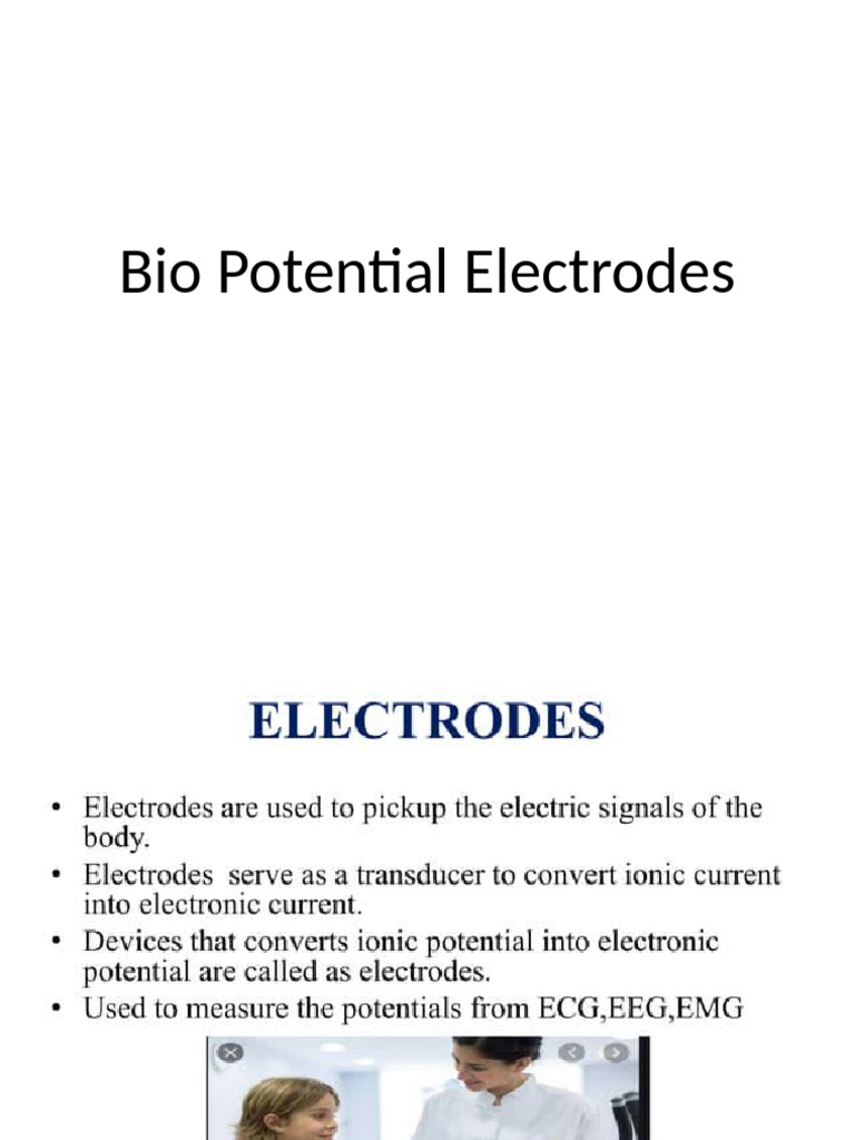 Bio Potential Electrodes | PDF