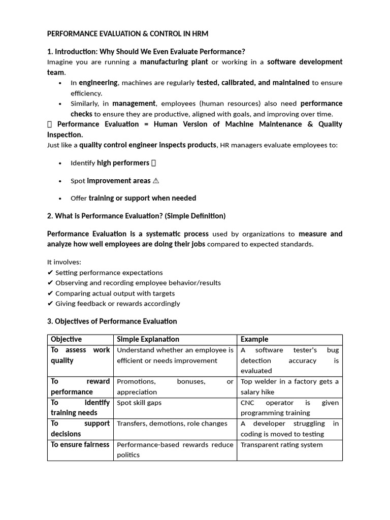 HRM Performance Evaluation Guide | PDF | Performance Appraisal | Evaluation