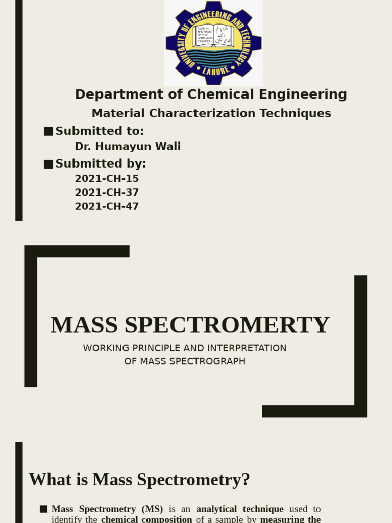 Mass Spectrometry G4. | PDF | Mass Spectrometry | Isotope